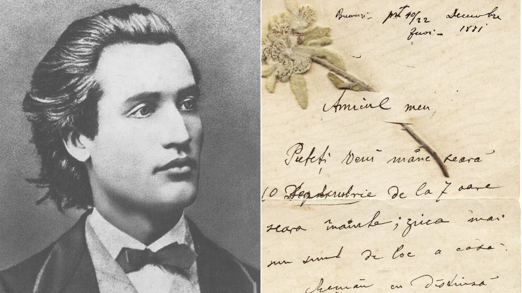 Statul român achiziționează scrisori originale între Eminescu și Micle ...